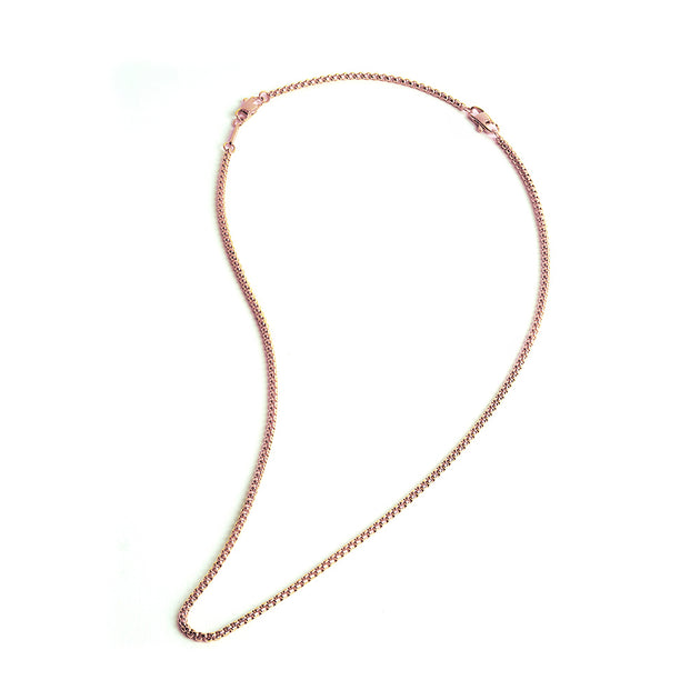 3mm Box chain necklace with a bronze finish – Gemini Official